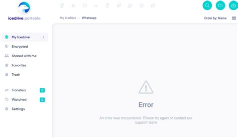 log in error api error bug reporting icedrive community