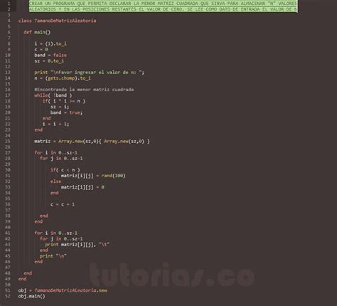 POO ruby tamaño de matriz aleatoria Tutorias co