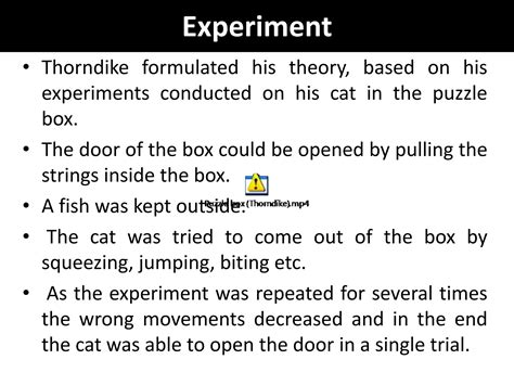 Trial And Error Learning Theory By Thorndike Pdf