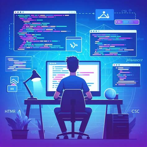 Software Development Programming Language Coding Premium Vector