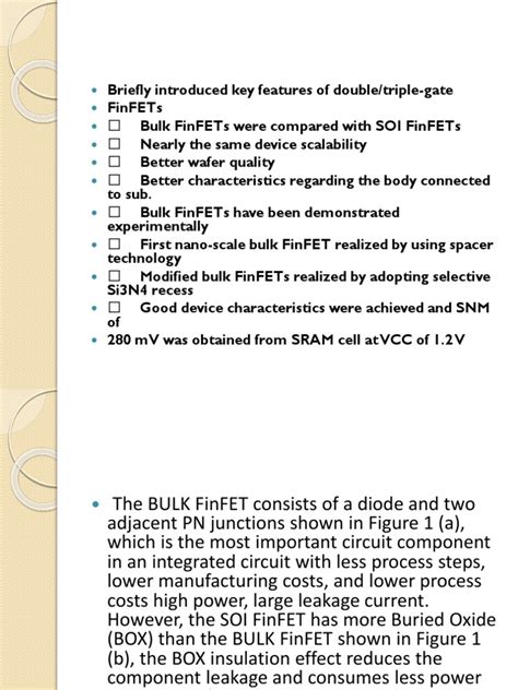 Bulk Finfet Pdf Electrical Engineering Computer Engineering