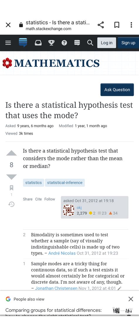 Questions With Answers In STATISTICAL ANALYSIS Science Topic