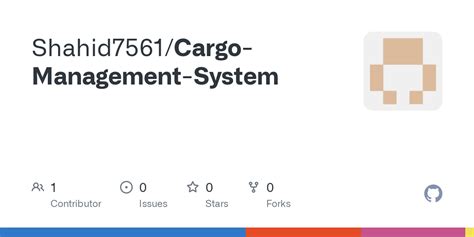 Github Shahid Cargo Management System