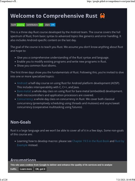 Comprehensive Rust Pdf Programming Paradigms Computer Architecture
