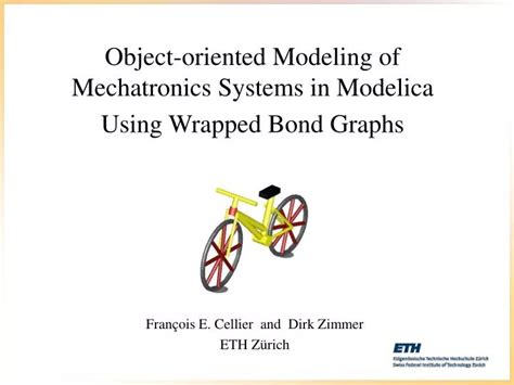 ppt object oriented modeling of mechatronics systems in modelica using wrapped bond graphs