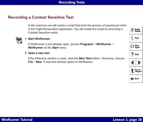 Winrunner Tutorial Recording A Context Sensitive Test