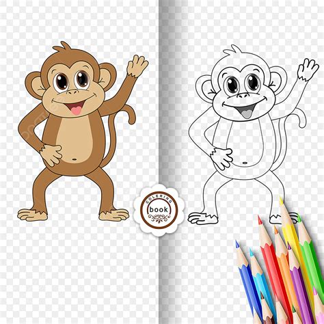Mewarnai Gambar Monyet