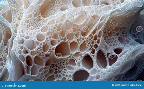 Cellular Foam Structure Generative Ai Stock Illustration