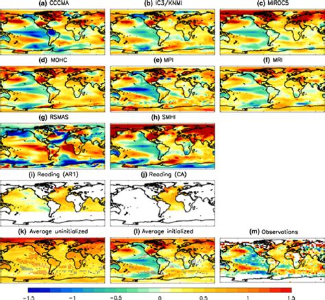 Forecast And Observed Temperature Anomalies For 2011 Aj Ensemble Mean Download Scientific