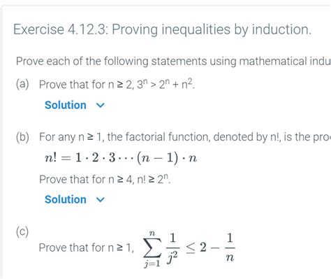 Solved Exercise 4 12 3 Proving Inequalities By Induction