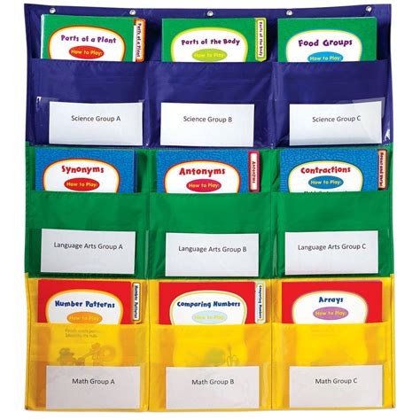Carson Dellosa Center Storage Pocket Chart Cd 158160 Supplyme