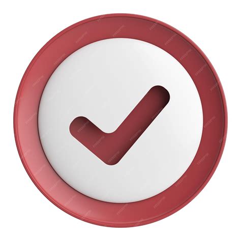 Premium Photo 3d Checkbox Check Mark 3d Illustration