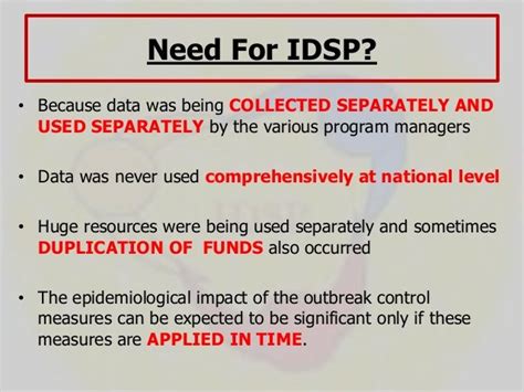 Idsp Integrated Disease Surveillance Programme