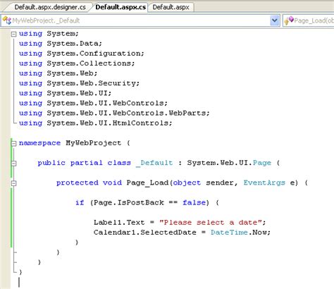 understanding code behind with vs 2005 web application projects