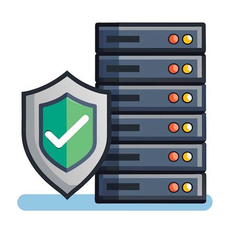 Secure Vector Design Security Server Robust And Reliable Premium Ai