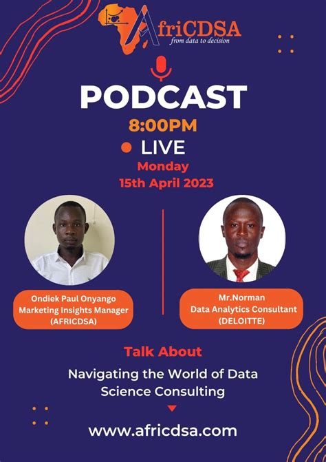 Podcast Mr Norman On Data Science Consulting African Centre For Data Science And Analytics Ltd
