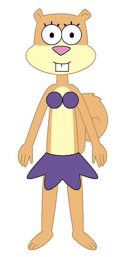 Sandy Cheeks Front By Crisrocker On Deviantart