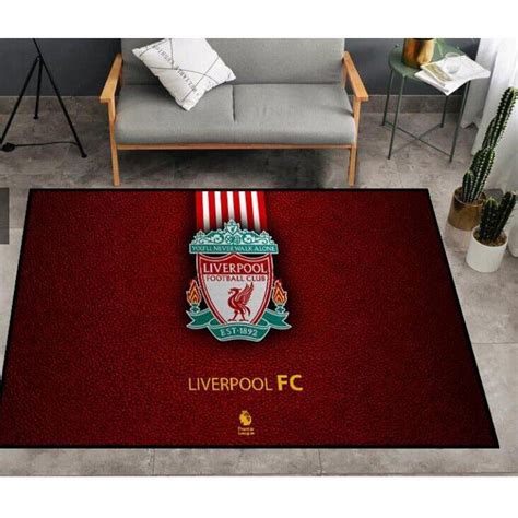 Liverpool {ใหม่} แฟชั่นและความคิดสร้างสรรค์ลิเวอร์พูลโลโก้พรมปูพื้นแมนเชสเตอร์ยูไนเต็ดเรอัล
