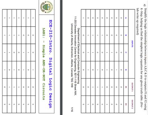 Solved A Simplify The Logic Relationship Between Inputs