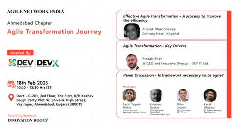 Agile Transformation Journey Ahmedabad Agile Network India