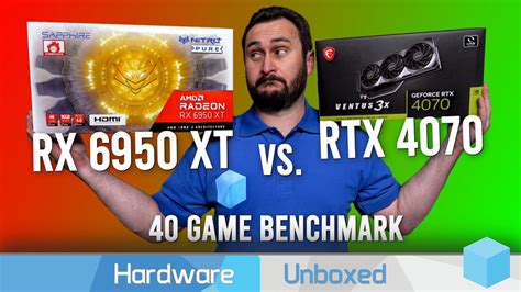 Geforce Rtx 4070 против Radeon Rx 6950 Xt сравнили в 40 играх Кто король ценового сегмента 600