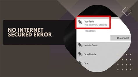 How To Fix No Internet Secured Error In Windows 10 Or 11 Common
