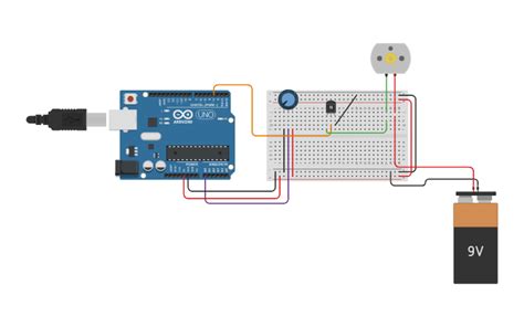 Circuit Design Circuito Motor Tinkercad