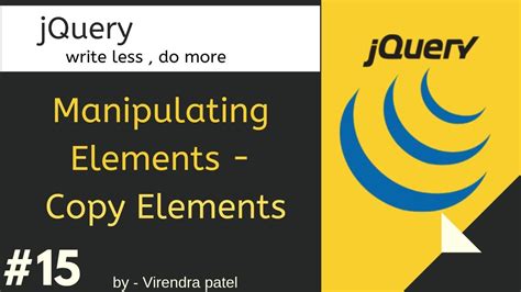 15 Jquery In Hindi Copy Elements Youtube