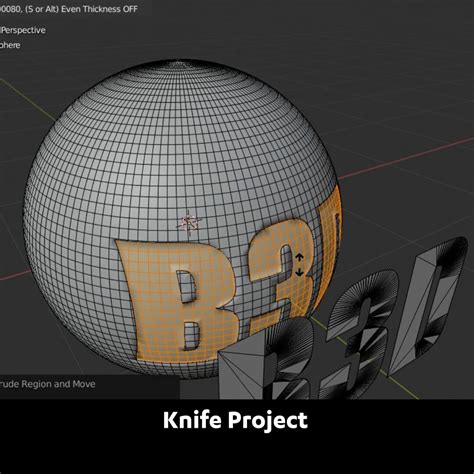 How To Use The Knife Project Tool In Blender — Blender Secrets