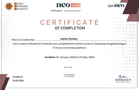 Arpita Pandey On Linkedin Cprogramming Certification Codingjourney Professionalgrowth