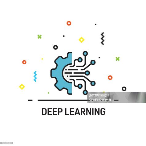 artificial intelligence deep learning related icon vector illustration