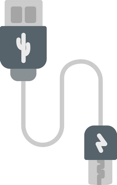 Usb Cable Vector Icon Vector Art At Vecteezy