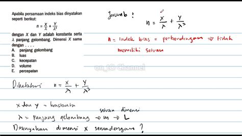 Indeks Bias Dinyatakan Sebagai Berikut Youtube