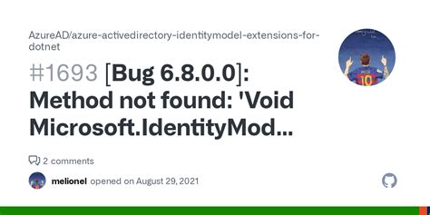 [bug 6 8 0 0] method not found void microsoft identitymodel
