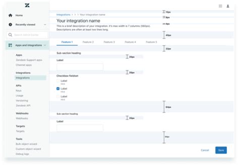 Designing Configuration Pages Zendesk Developer Docs