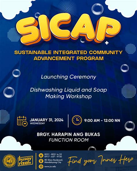Launching Of Jrus Sustainable Integrated Community Advancement Program José Rizal University