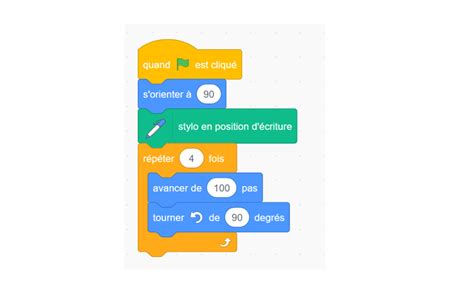 Programmes de construction partie Programmation SCRATCH ème