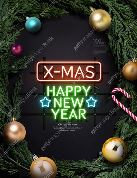 네온 형광색상 색상 연례행사 사건 크리스마스 국경일 크리스마스오너먼트 크리스마스데코레이션 탑앵글 이미지 Jv11291374 게티이미지뱅크