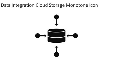 Data Integration Cloud Storage Monotone Icon In Powerpoint Pptx Png And Editable Eps Format Ppt