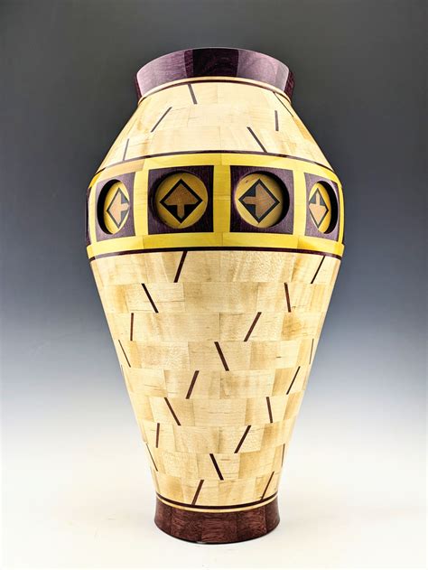 Segmented Vases By Simon Roy Home Decor Handmade Ts Wood Crafts