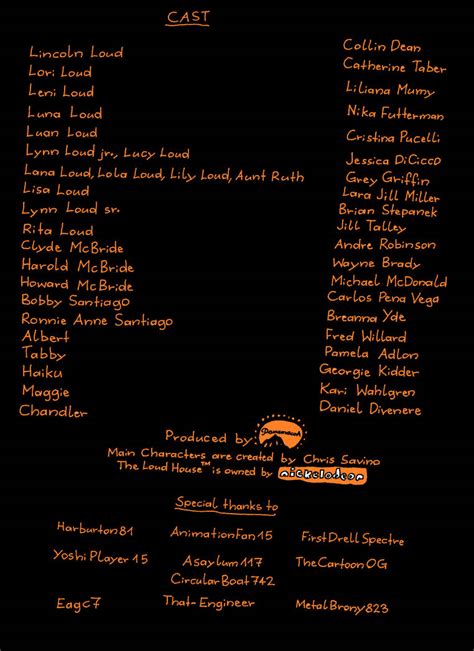 My Loud House Movie Version Credits By Austria Man On Deviantart