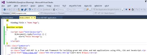Vs2013 Win 7 Mvc Jquery Document Ready Is Not Getting Called