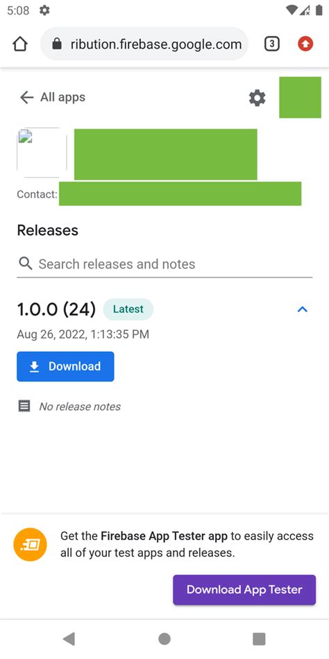 Error 403 While Trying To Download The App Via App Distribution