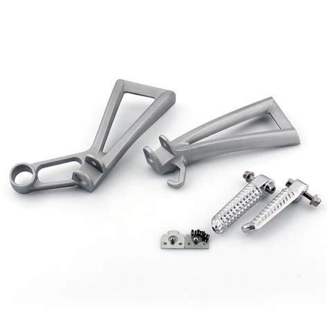 Rear Passenger Footpegs Footrests Brackets Set Yamaha Yzf R6 2003 2005