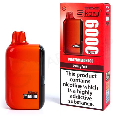 Ske Sikary S6000 Disposable Vapes 3 For £30