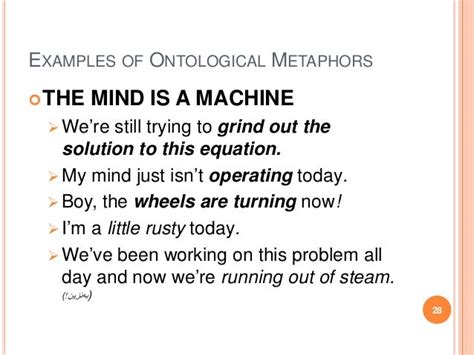 Conceptual Metaphors
