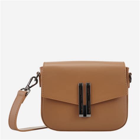 Сумка крос боді через плече жіноча з натуральної шкіри маленька Regina Notte 3798 Руда