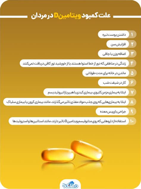کمبود ویتامین D در مردان علائم، عوارض 3 روش درمانی