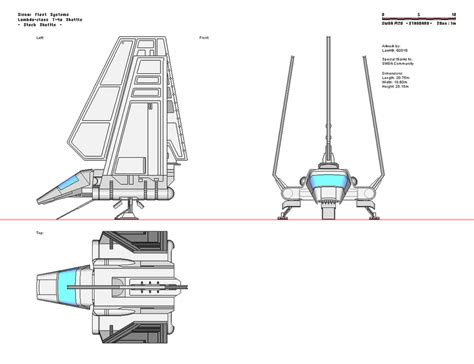 Lambda Class T A Shuttle Stock Model Exterior By LarsHB On DeviantArt