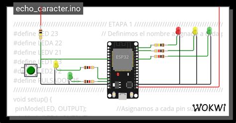SemÁforo Original Wokwi Esp32 Stm32 Arduino Simulator